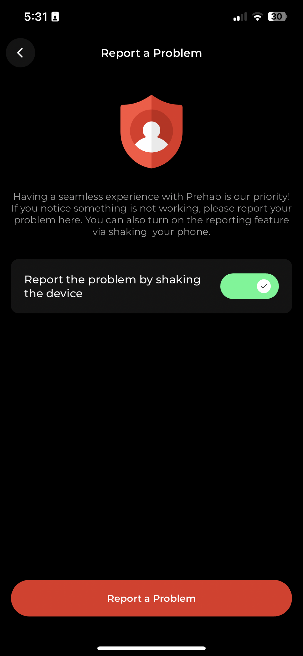 How to Report a Problem on the App